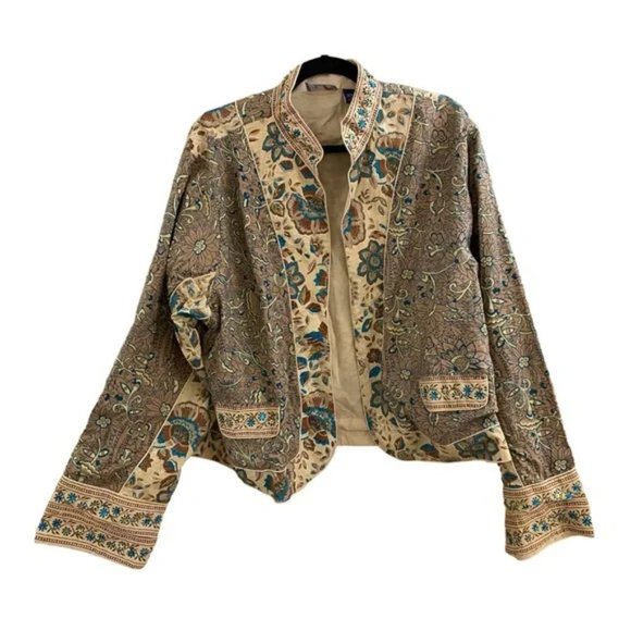 Phool | Jackets & Coats | Nwt Phool Boho Artisanal Chic Mixed Media ...